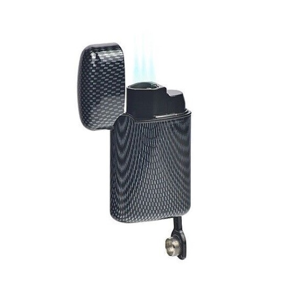EASY TORCH - ACCENDINO DESIGN IN CARBONIO 3 FIAMMA JET FLAME - Ortivery